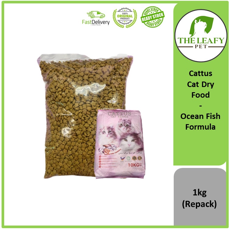Cattus Cat Dry Food with Ocean Fish Formula - 1kg Repack | Shopee Malaysia