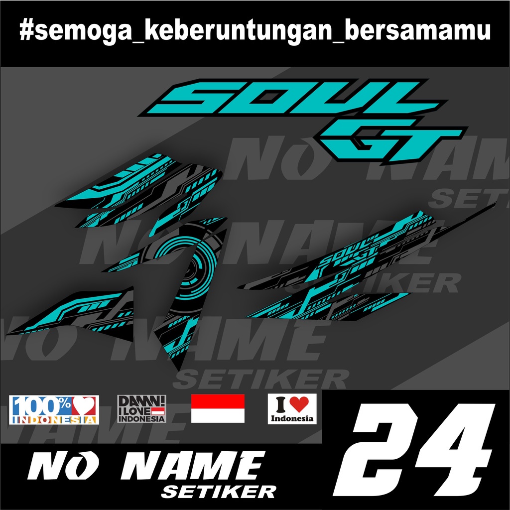 Mio SOUL GT 125 ALL NEW (24) Striping Sticker - Yamaha MIO SOUL GT 125 ...