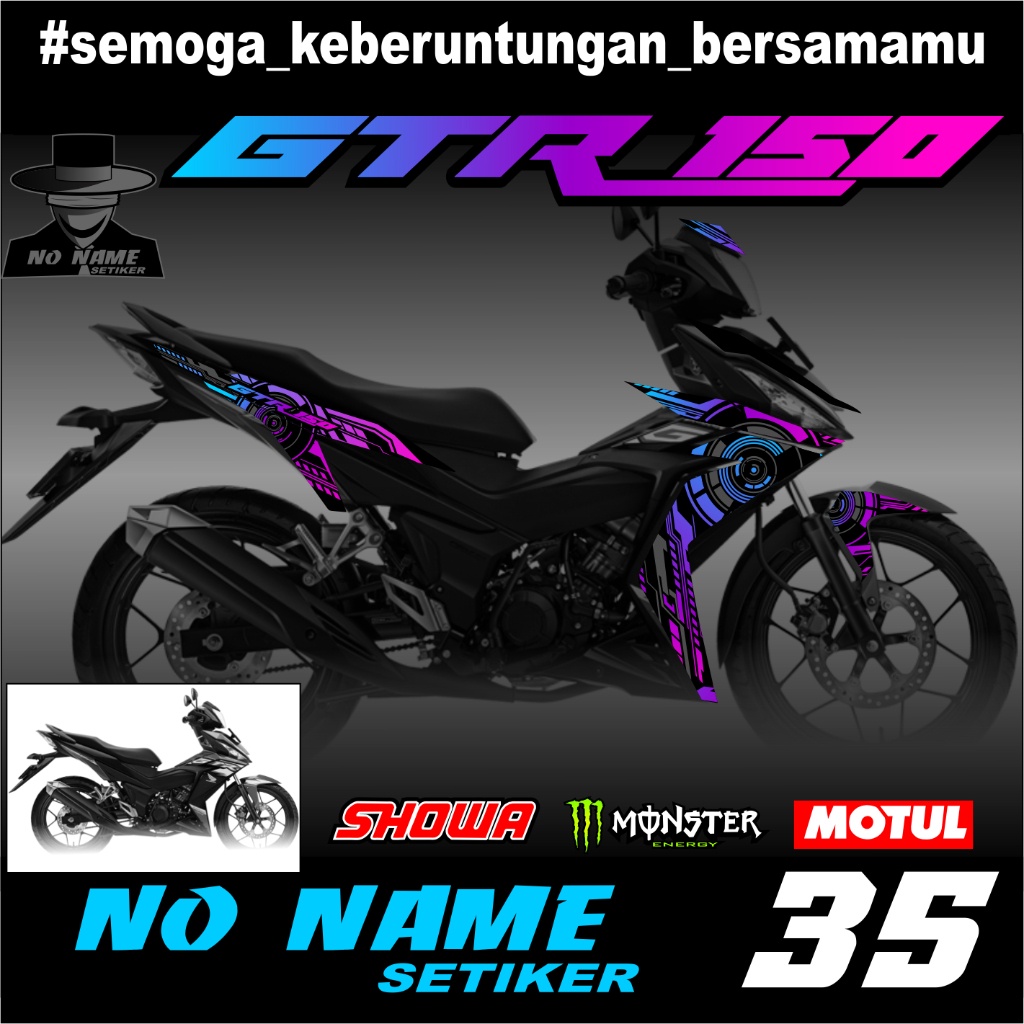 Honda GTR 150 Striping (35) Supra GTR 150 Variation Striping Sticker ...