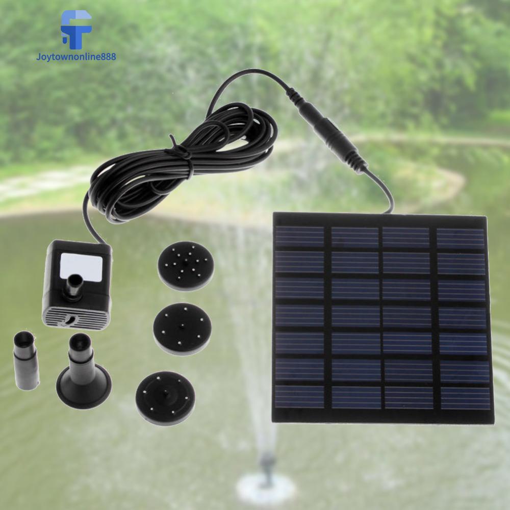 {Tool-joy}Solar Power Fountain Water Pump Panel Kit Pool Garden ...