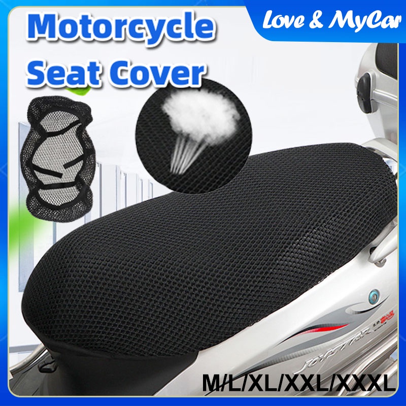 💓NEW💓 Motorcycle Seat Cover Universal Breathable 3D Mesh Seat Anti-Slip ...