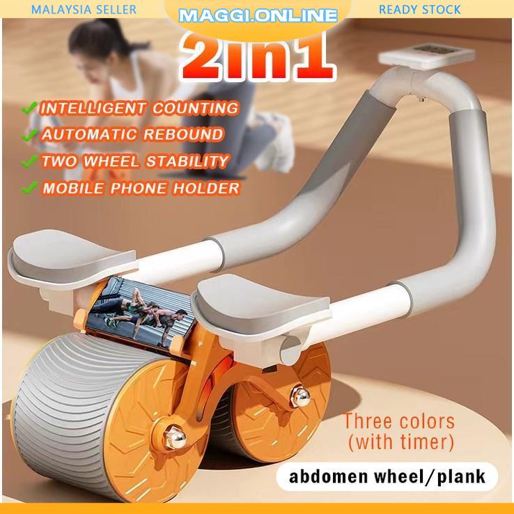LOCAL Elbow Support Rebound Roller Abdominal Wheel Automatic Fitness ...