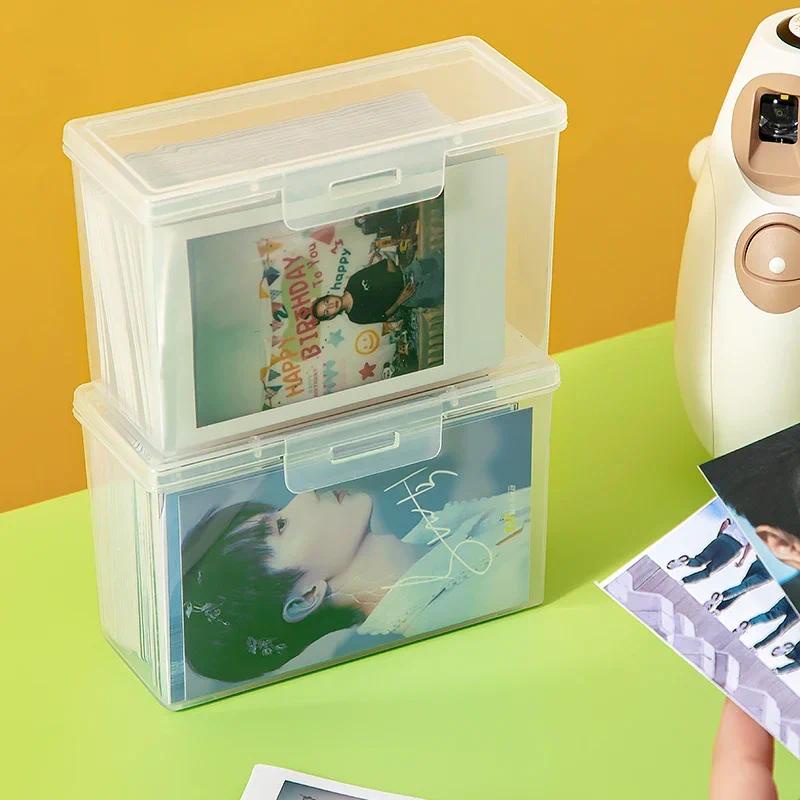 1pc Transparent Storage Box Kpop Photocard Box Idol Cards Storage ...