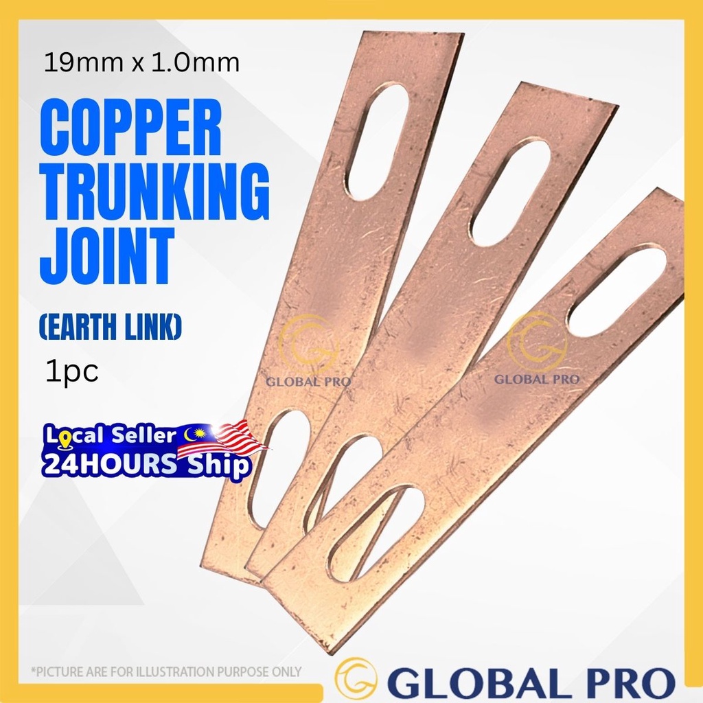 [1PC] 19MM / 25MM Copper Trunking Joint Earth Link Sambungan Tautan ...