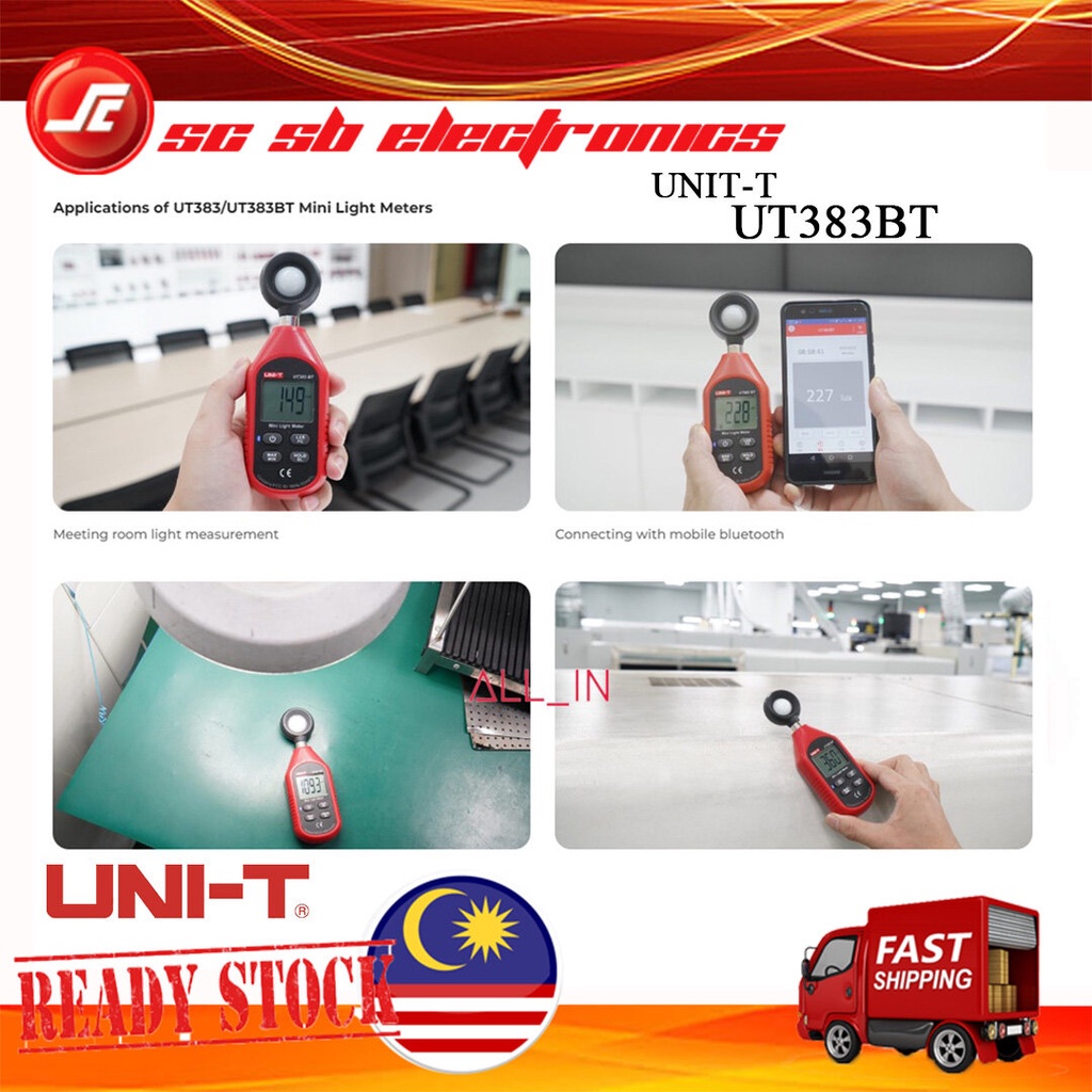 UNI-T UT383BT MINI LIGHT METER BLUETOOTH ~ | Shopee Malaysia