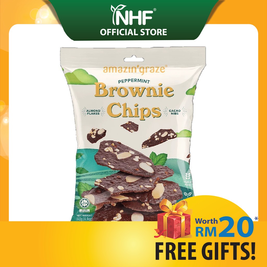 Amazin' Graze Brownie Chips - Peppermint/Nuts n’ Raisins/Dark Chocolate ...