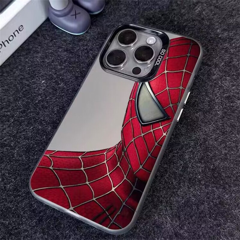Cartoon Amine Cool Marvel Spider-Man Venom Premium IMD Matte Hard Phone ...