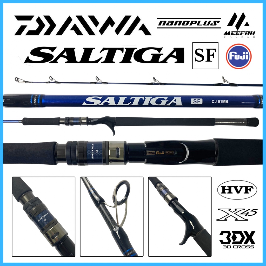 DAIWA 2021 Saltiga SF LJ CJ Baitcasting Spinning Fishing Rod Pancing | Shopee Malaysia