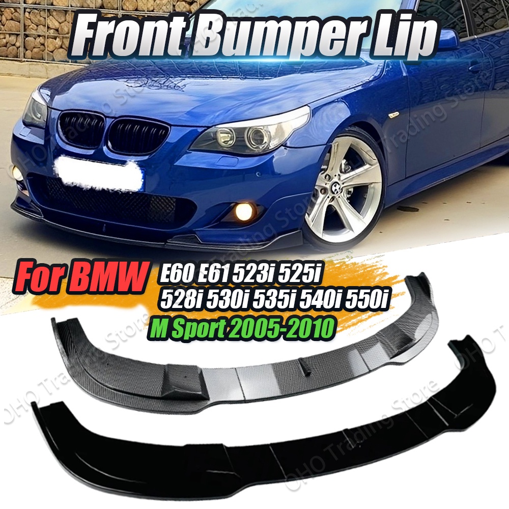 E60 E61 Car Front Bumper Splitter Lip Diffuser Spoiler Guard For BMW ...
