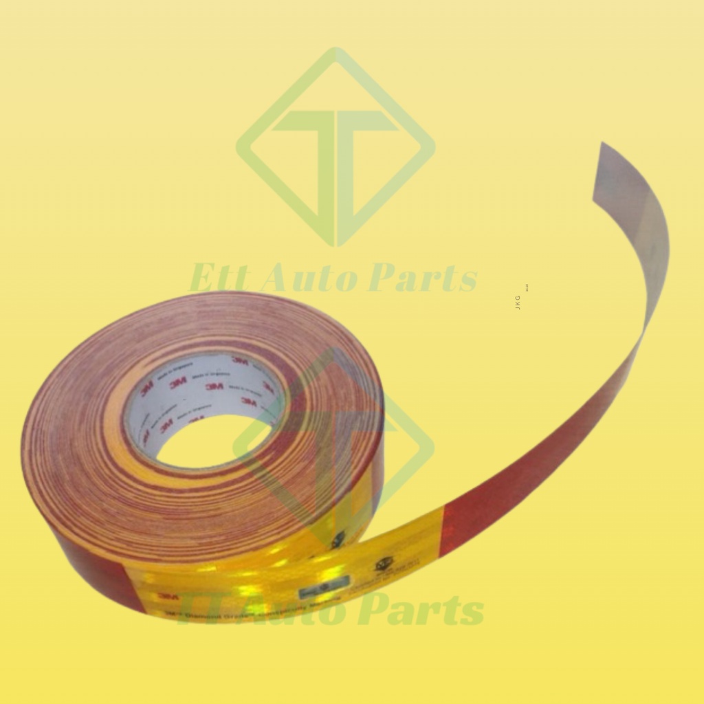 (1 Roll) 300mm X 50mm 3M SIDE MARKING REFLECTOR STICKER (JPJ & SIRIM ...