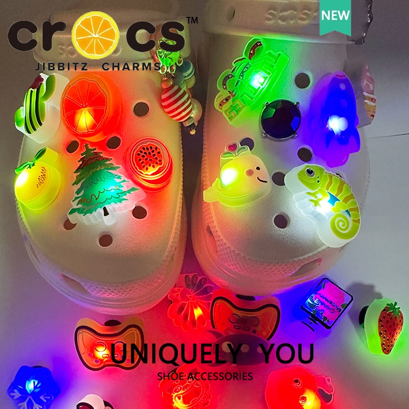 Led jibbitz crocs Shoe Buckle Mermaid Goldfish 2024 New crocs Shoes ...