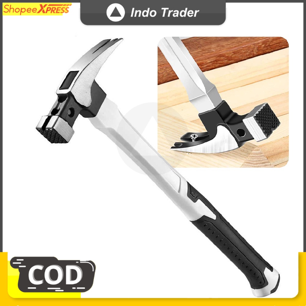 30mm Square Head Magnetic Claw Hammer | Shopee Malaysia