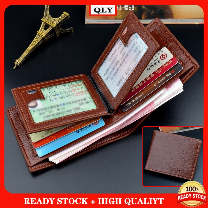 Mens Driver's License Wallet Retro Trifold Short Wallet Men Soft ...
