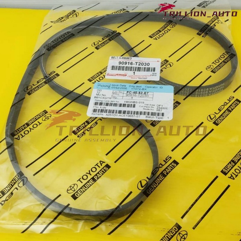 TOYOTA FAN BELT - TOYOTA VIOS NCP150 (2014-2017) 4PK1240 BELTING 90916 ...