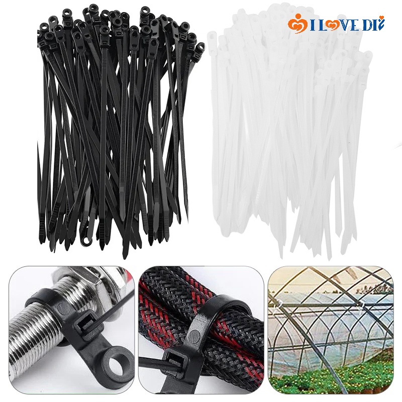 DIY Self Locking Loop Wrap Bundle Ties Creative Nylon Cable Ties with ...