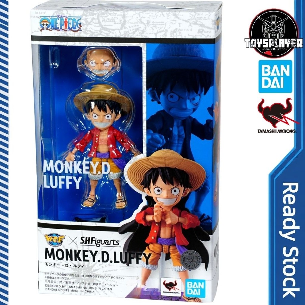 BANDAI World Collectible Figure x S.H.Figuarts Monkey D. Luffy Action ...