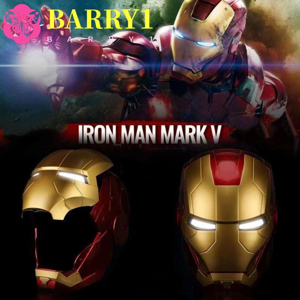 BARRY1 Anime Iron Man Headgear, Prank Crazy Luminous Cosplay Masks ...
