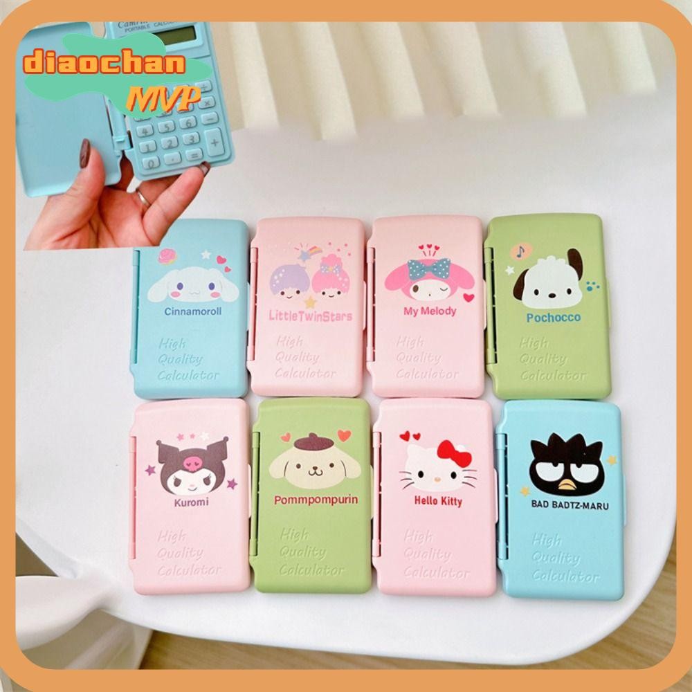 DIACHAMY Sanrio Flip Calculator, Cute Kawaii Mini Calculator, Hello ...