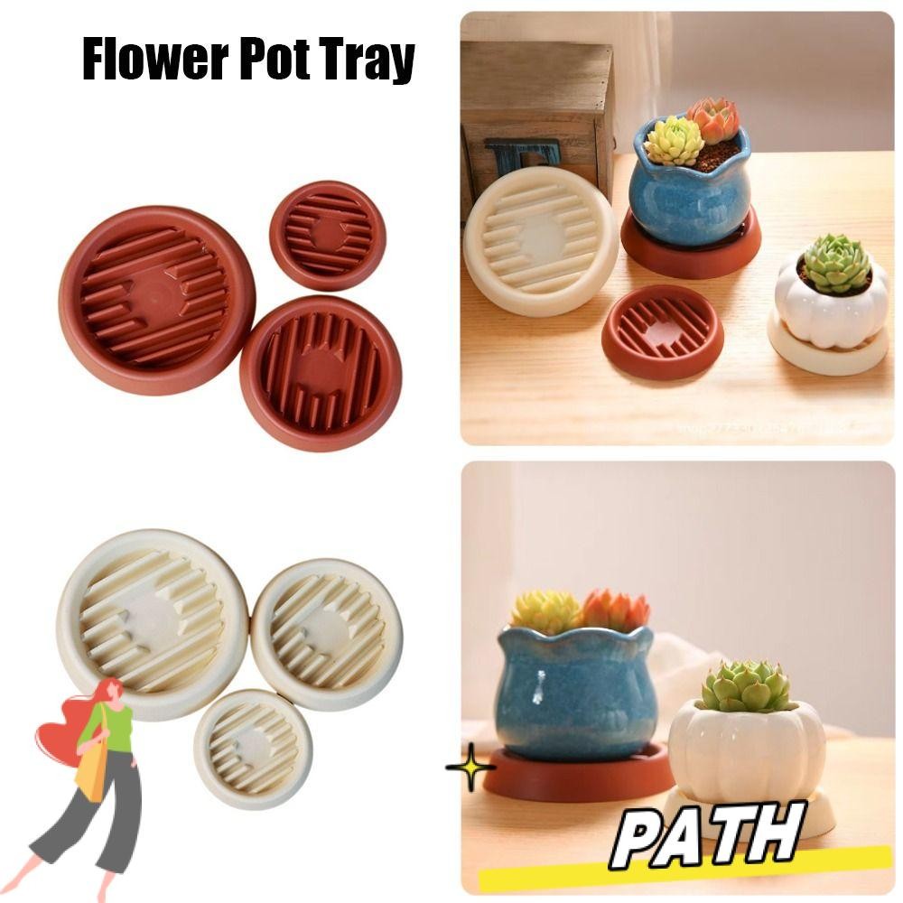 PA-HOME Flower Pot Tray, Durable Round Plant Saucer, Plastic Thickened ...