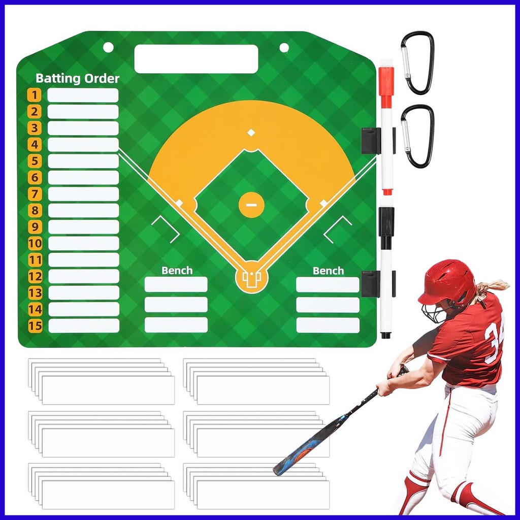 Baseball Lineup Board Baseball Coaching Board Double-Sided Softball ...
