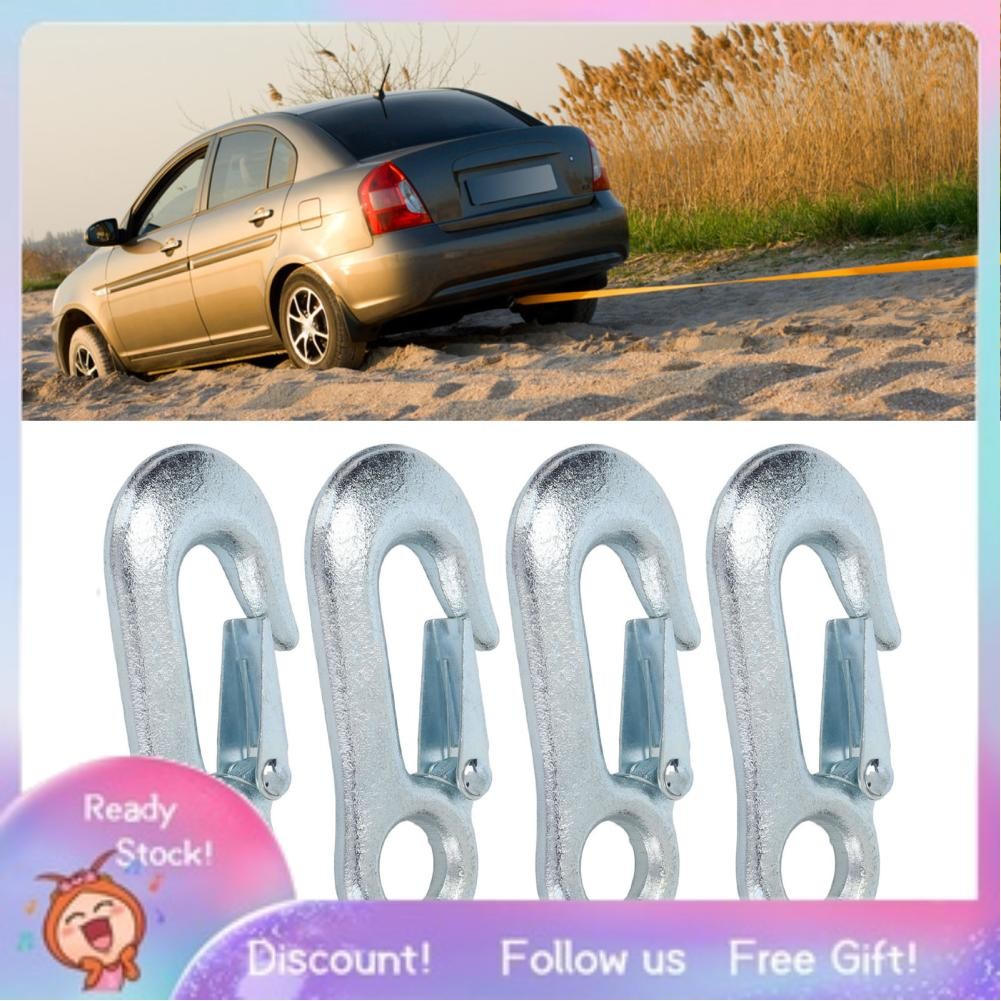 Ujewndju Winch Hook 4Pcs Galvanized Trailer Hooks Standard Design Wide ...