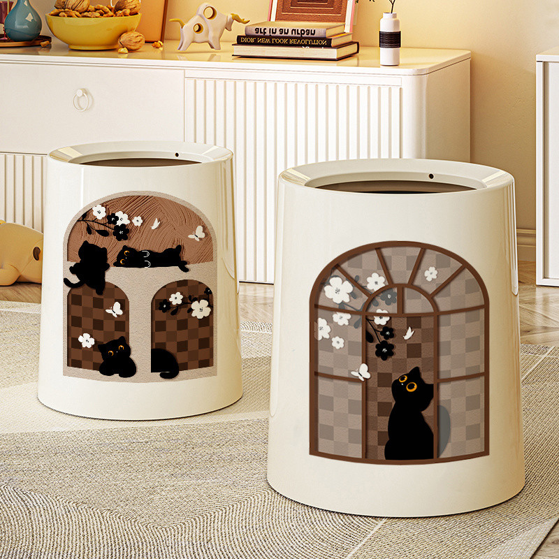 2025 New Style Medieval Style Trash Can High-value Retro High-end High ...
