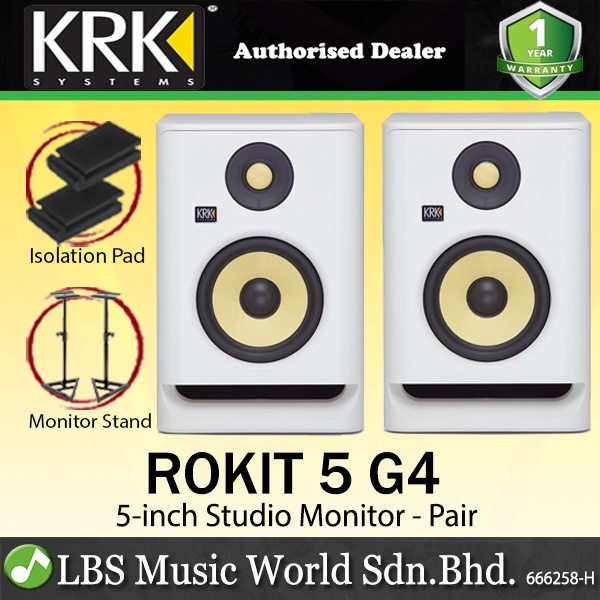 [Not Available] KRK ROKIT 5 G4 5 Inch Powered Active Studio Monitor ...