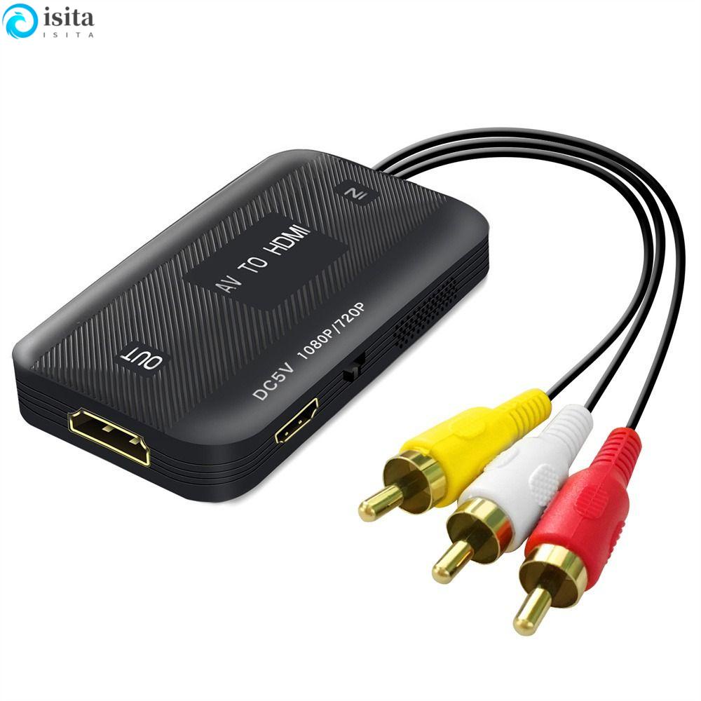 ISITA AV to HDMI Converter RCA Cable HD Link Cable AV/RCA to HDMI Audio ...