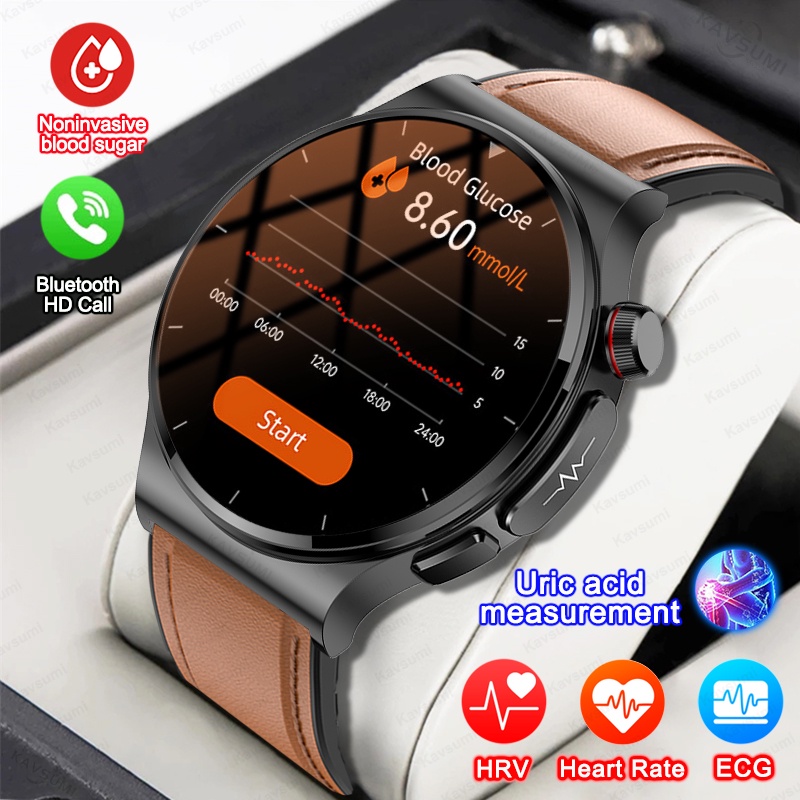 2024 New Bluetooth Call Smart Watch Men ECG Heart Rate Blood Sugar ...