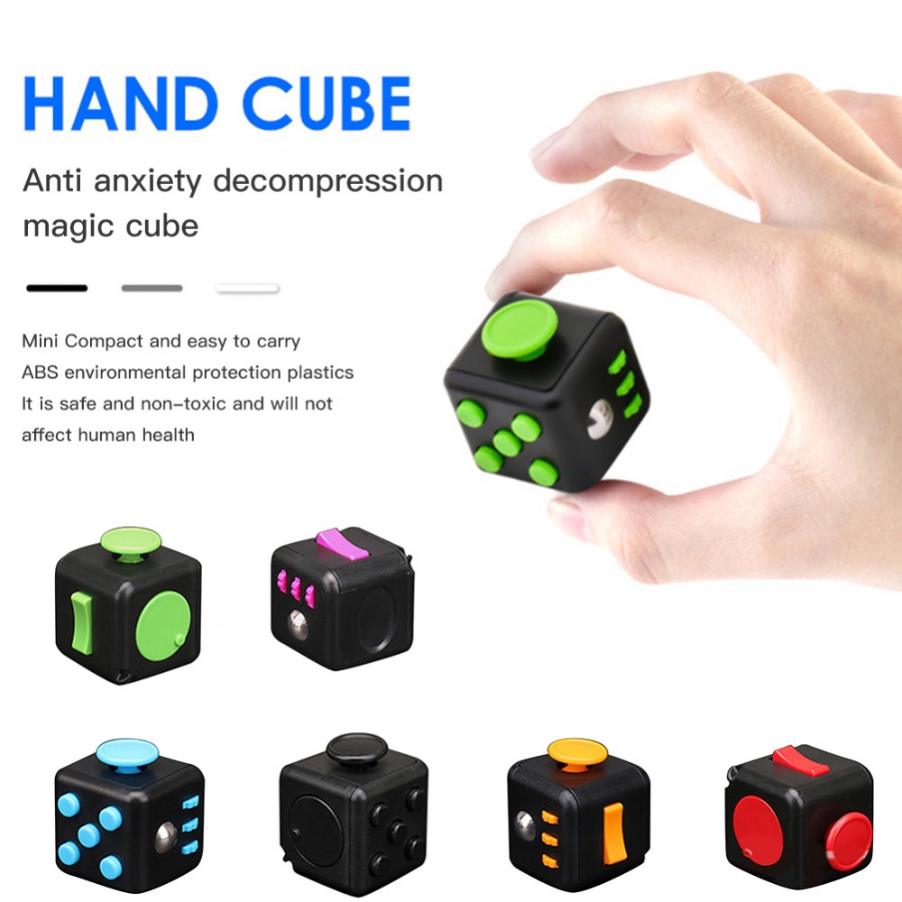 【YL】Fidget Cube Stress & Anxiety Reliever Idea Maker Study Helper for ...