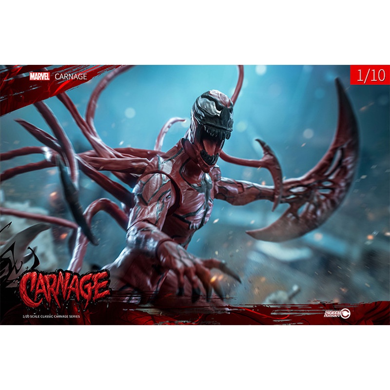 ZD Toys Original Marvel Venom Carnage Action Figure 23cm Amazing Spider ...