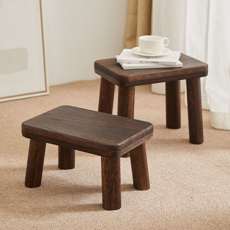 Wooden Stool Solid Wooden Square Stool | Shopee Malaysia