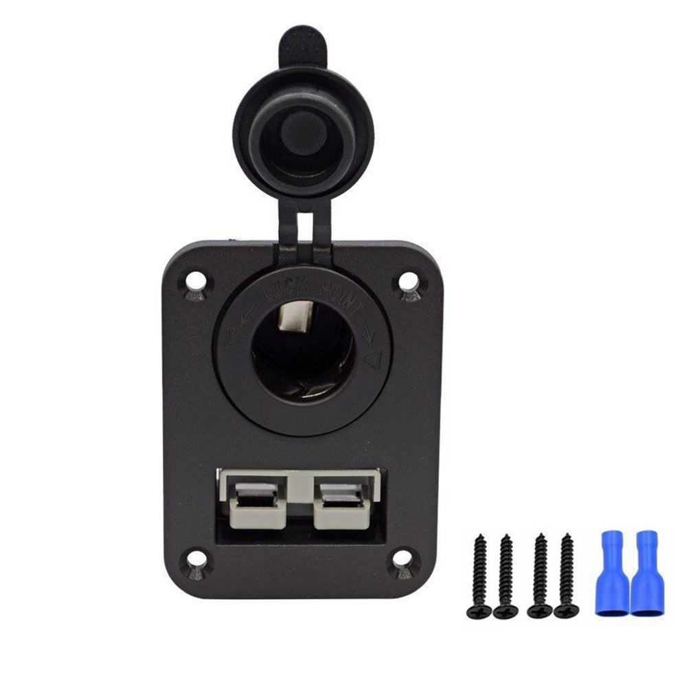 50A Plug Cigarette Lighter Socket Charger Flush Mount Recessed Plate ...