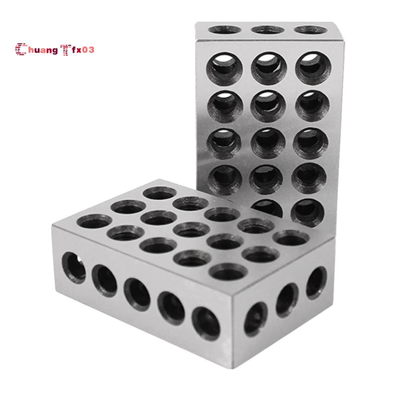 2PCS Blocks Gauge Hardened Steel Parallel Block Set Matched Machinist Milling Tool Precision 25 ...