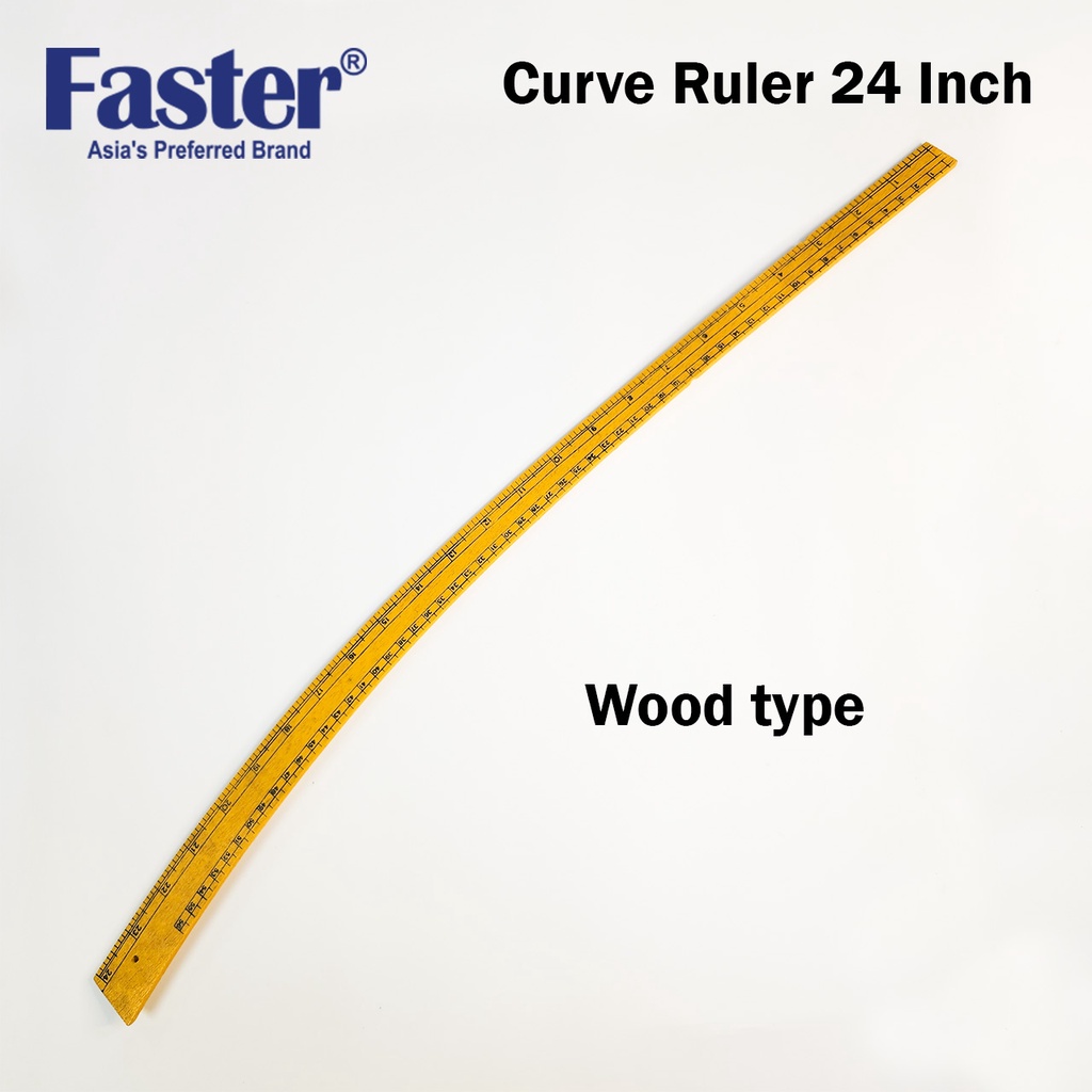 Wooden Curve Ruler For Tailor (24"/1 Pc) | Shopee Malaysia