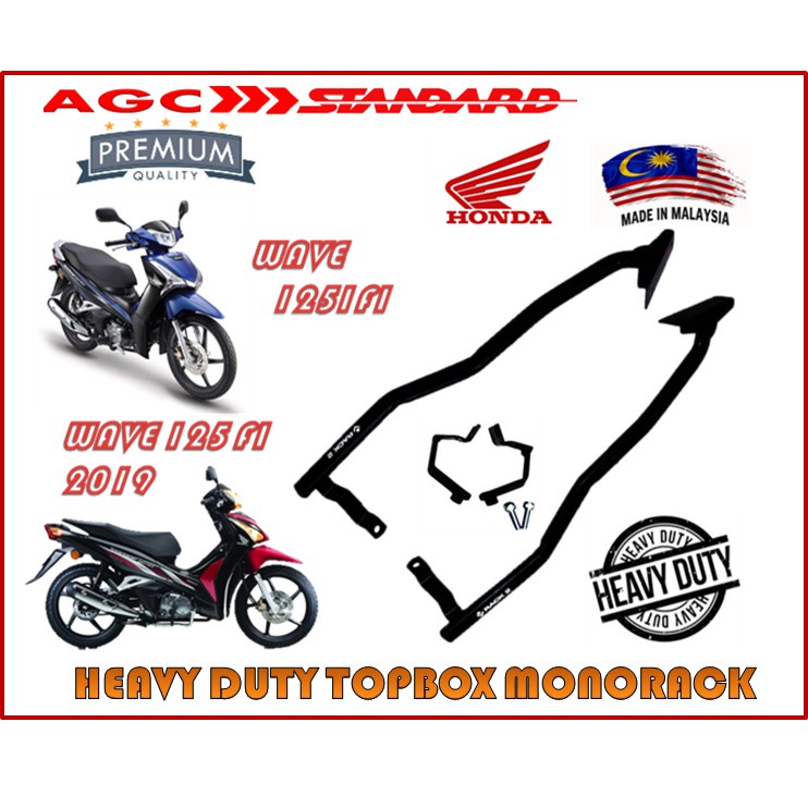 HONDA WAVE 125I FI TOP BOX RACK MONORACK HEAVY DUTY | Shopee Malaysia