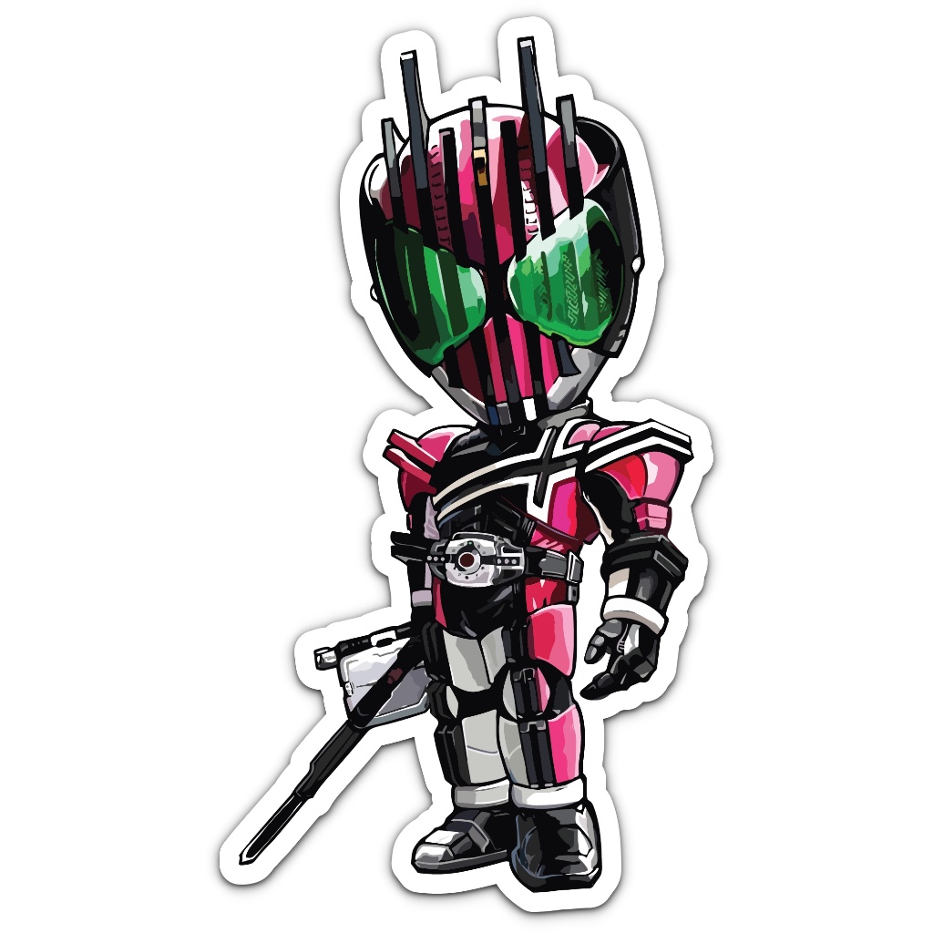 Kamen Rider Sticker Anime DIY Decoration Laptop Mobile Phone Skateboard ...