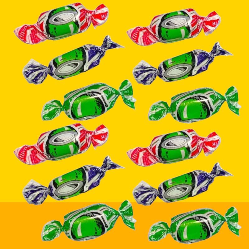 100pcs DALAM BALANG Gula Gula Kelapa / Gula Gula Santan Kelapa Santan ...