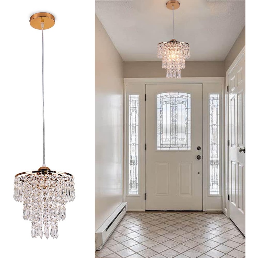 Modern Crystal Chandeliers Lampu Candelier Lighting Pendant Kristal ...