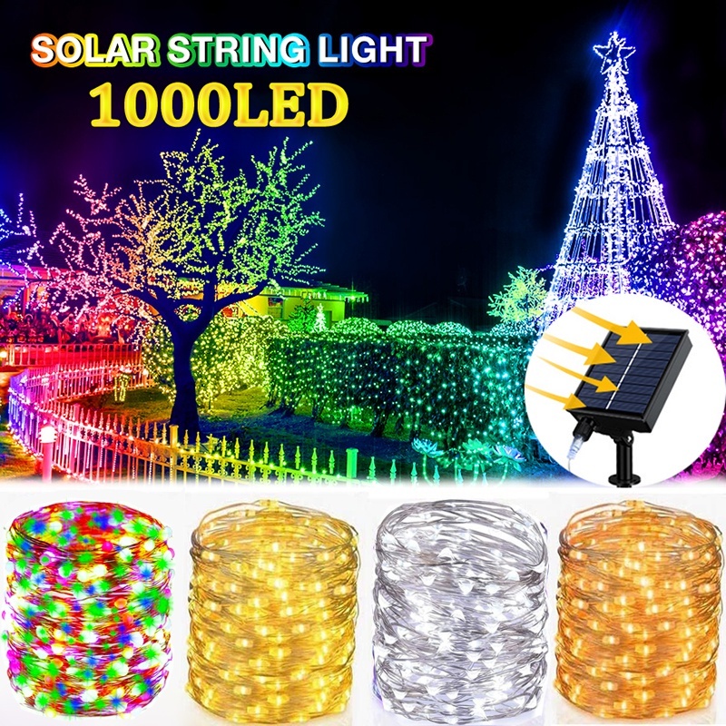 102M/52M/42M/32M/22M/12M/7M Solar Lights LED Fairy String Lights ...
