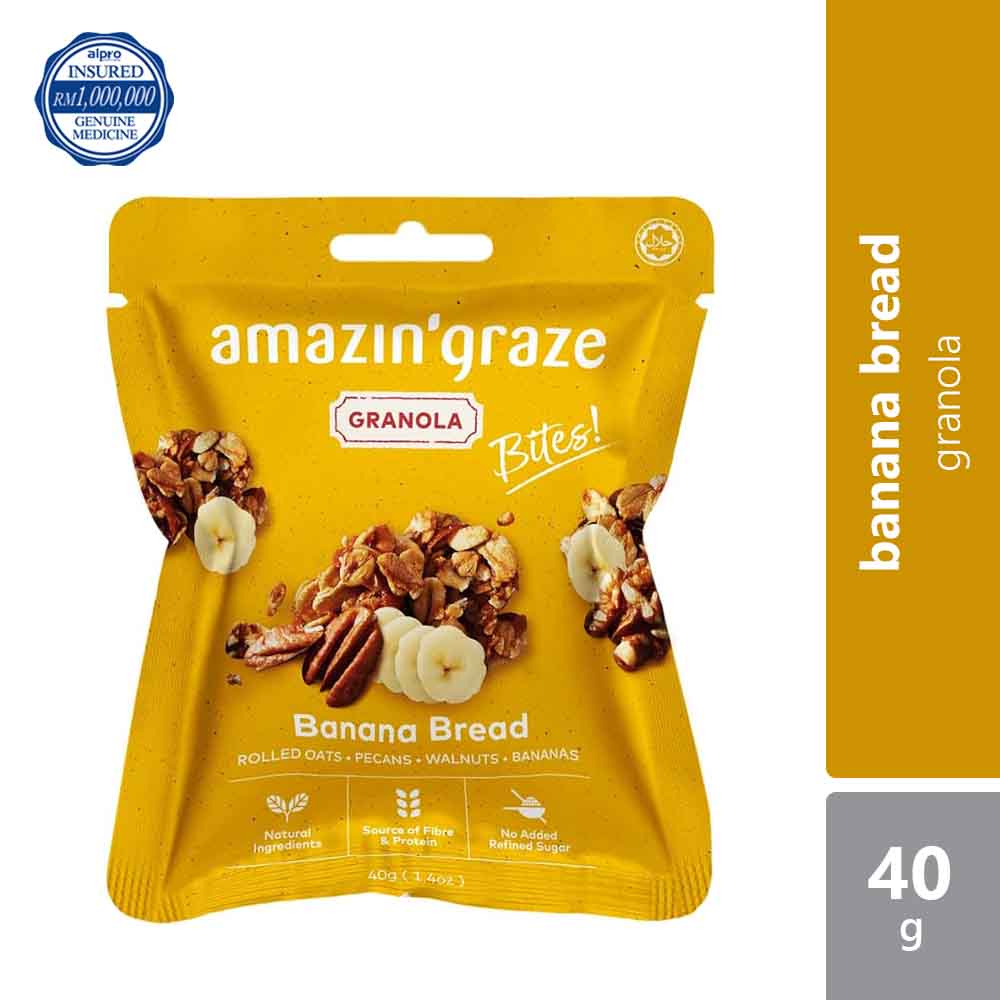 Amazin Grace Banana Bread Granola (40g) | Shopee Malaysia