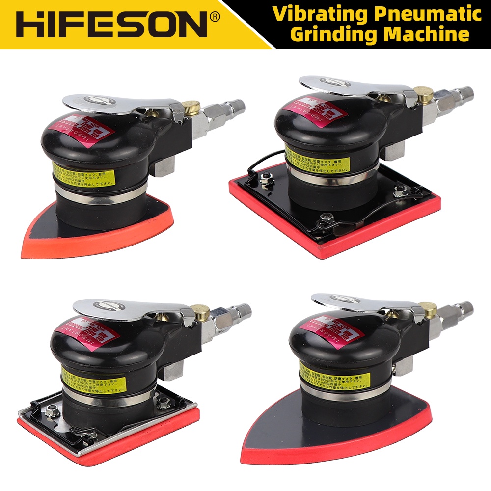 Black Pneumatic Orbital Sander Air Grinder 70X100mm 100X110mm 90X130mm ...