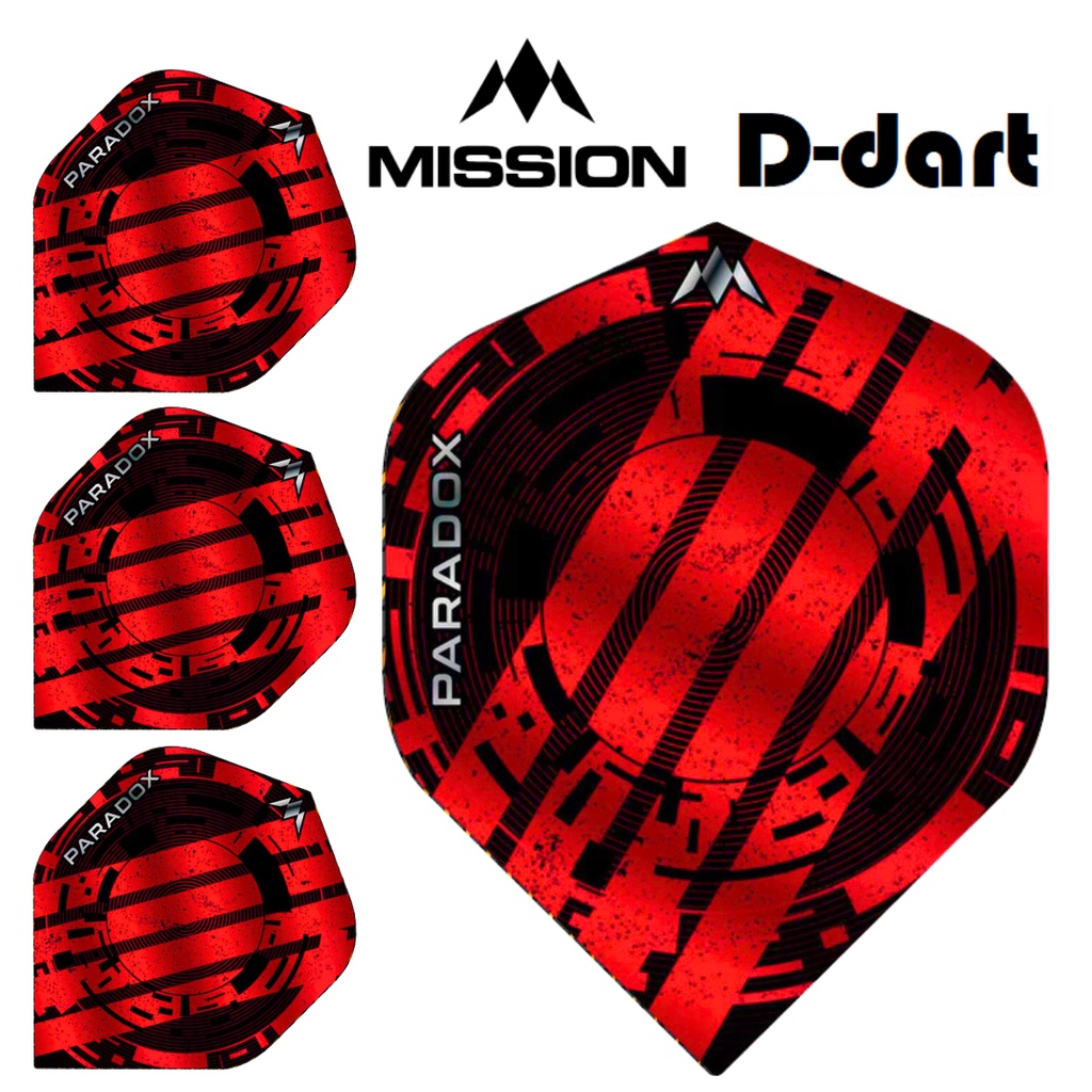 Mission Dart Flights -PARADOX Standard 100 Micron Solo Darts Flight For ...