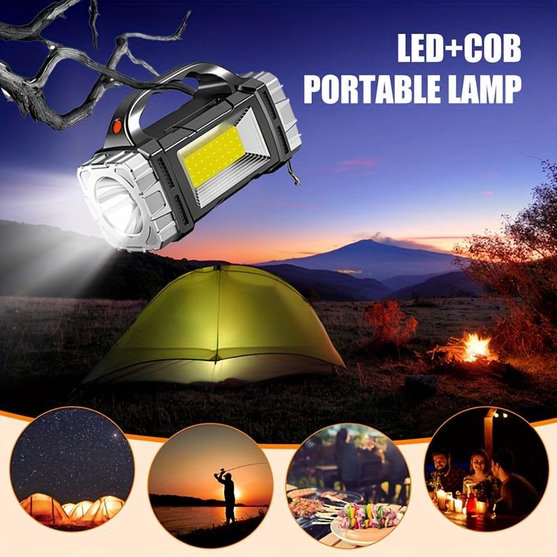 Multifunctional Solar Portable Light USB Rechargeable LED Flashlight ...
