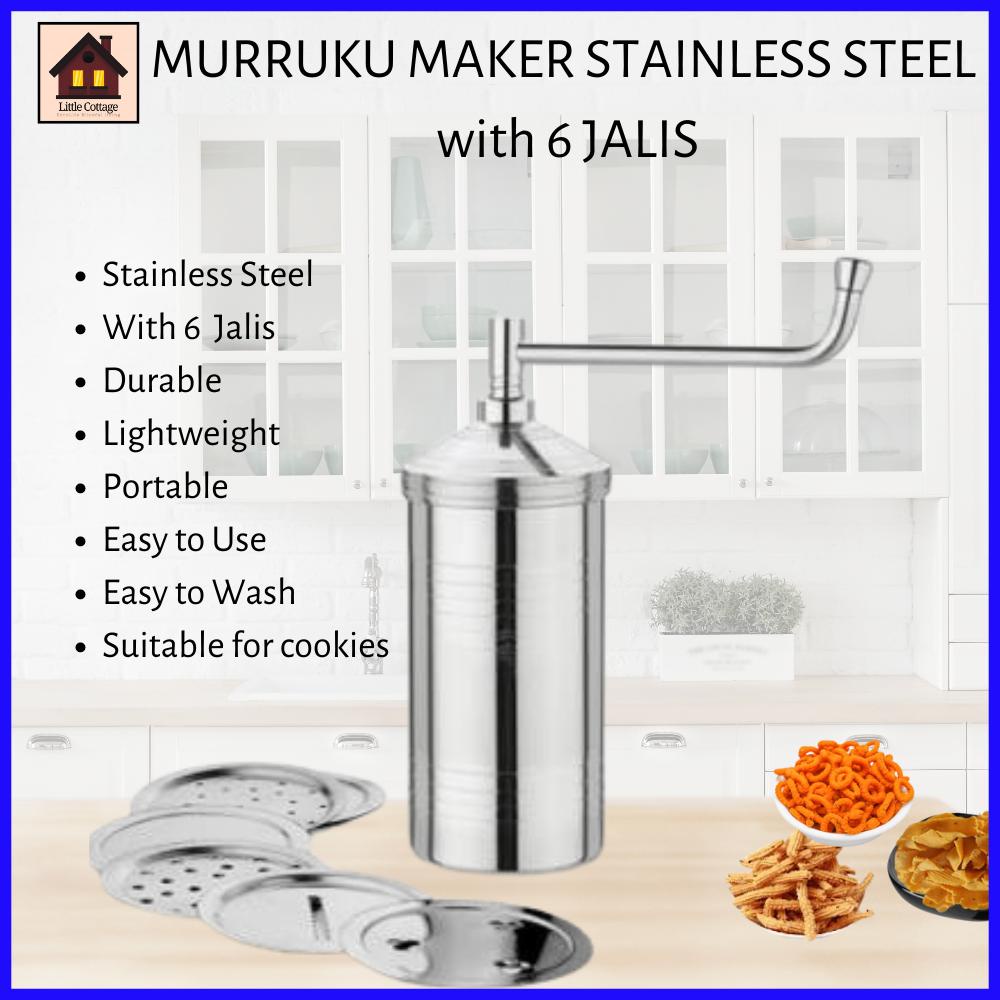 ECCOLIFE Murukku Maker Stainless Steel Noodle Extruder Spaghetti Chakli ...