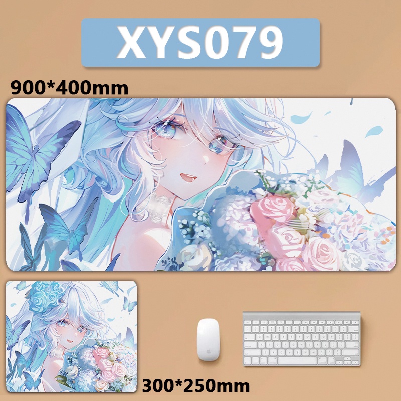 Genshin Focalors Furina Mouse Pad Large Computer Laptop Non-slip Office ...
