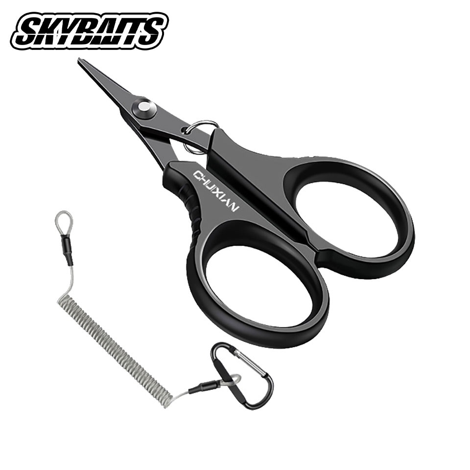 SKYBAITS 1Piece Fishing Scissors Small Portable Line Cutter Scissor ...