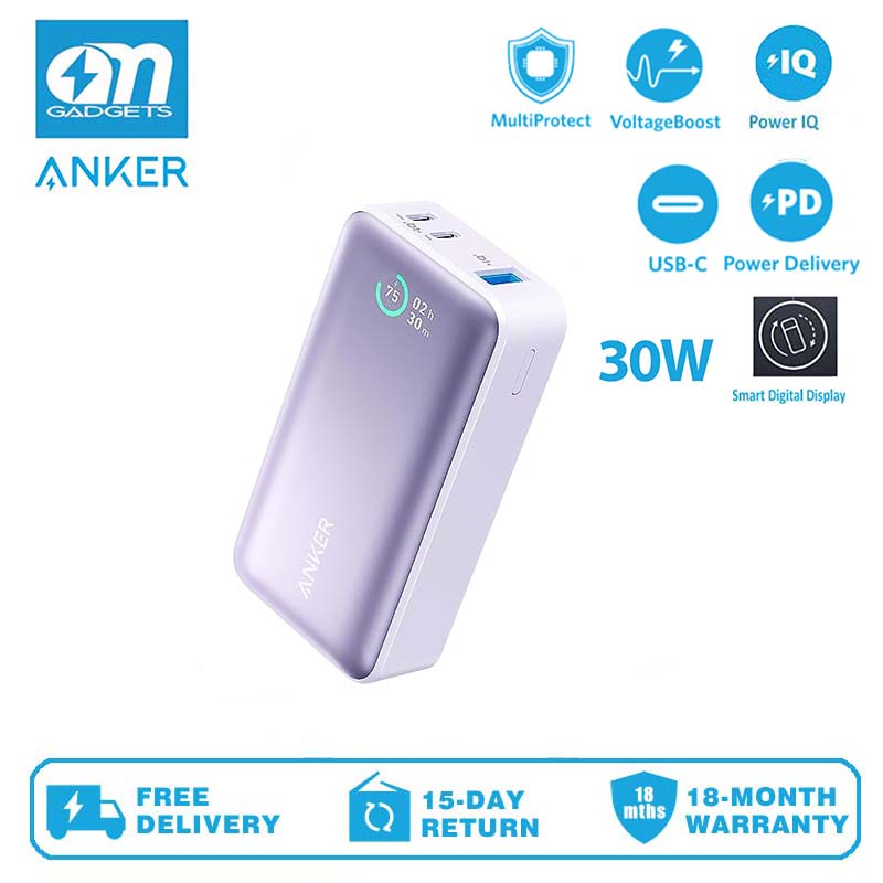 Anker 533 A1256 (PowerCore 30W) 10000mAh Power Bank | Shopee Malaysia
