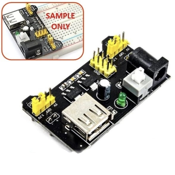 5V 3.3V Breadboard Power Supply Voltage USB / 9V Module MB102 Donut ...