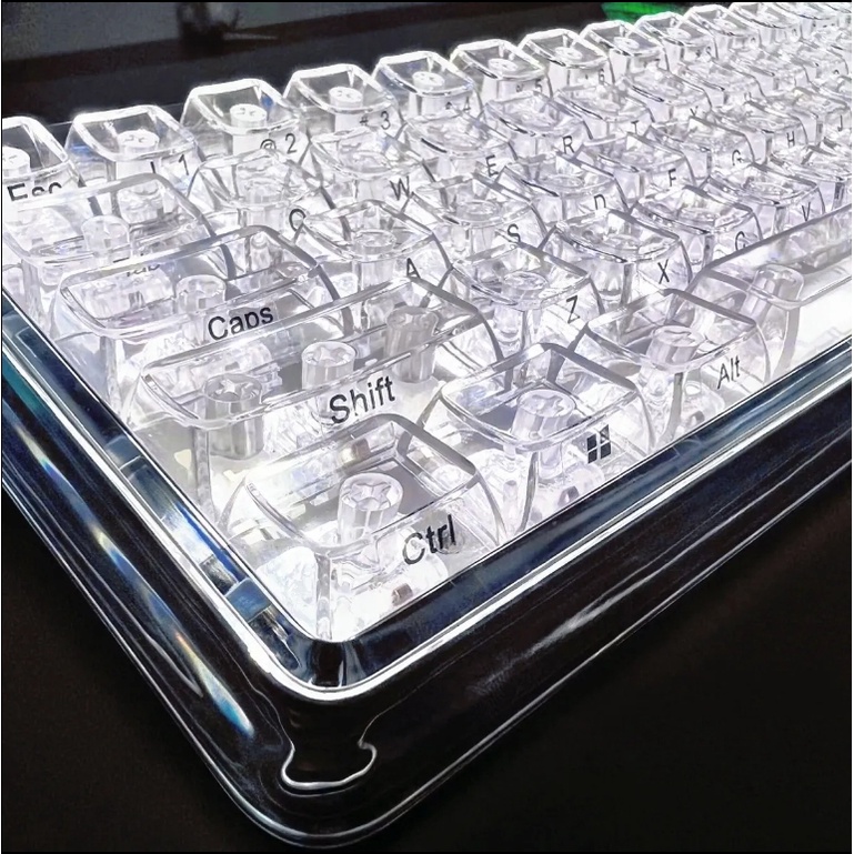 Crystal Transparent Keycap CBSA Height PC Material Translucent Keycap ...
